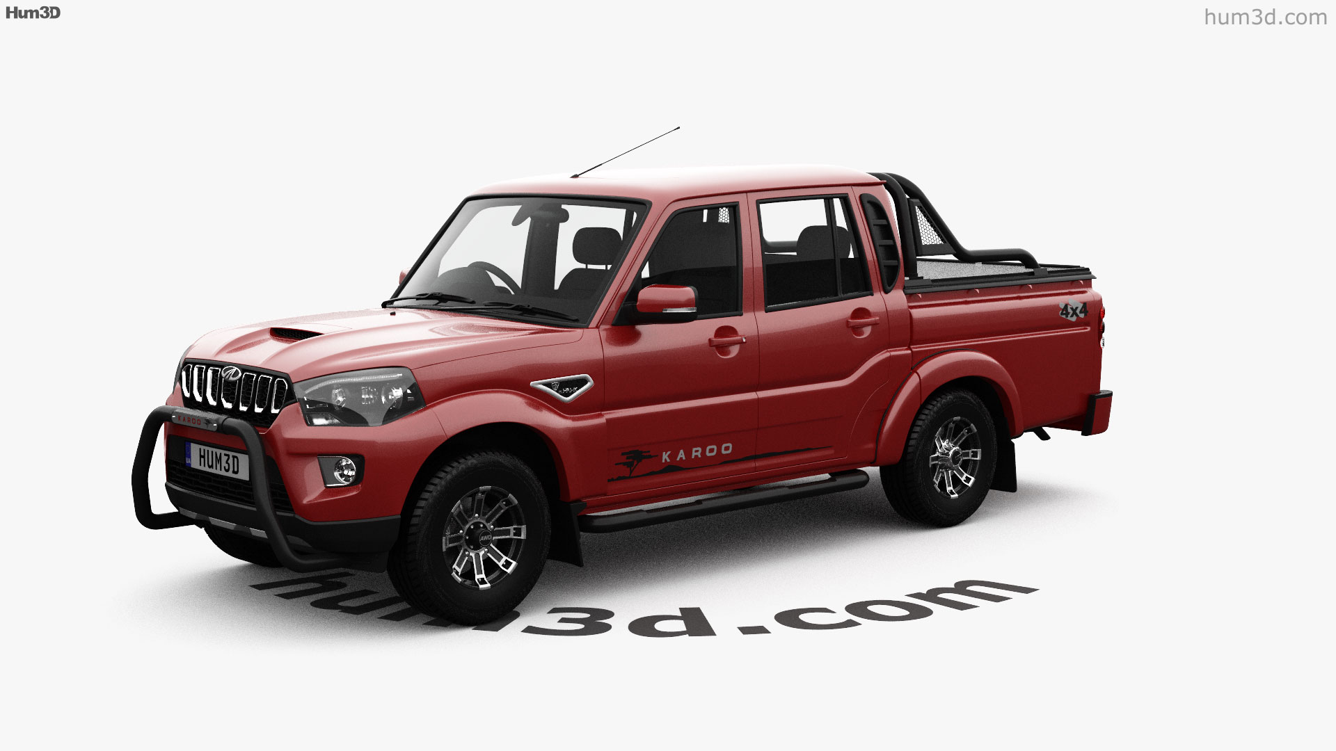 360 view of Mahindra Pik Up Double Cab Karoo 2024 3D model - 3DModels store