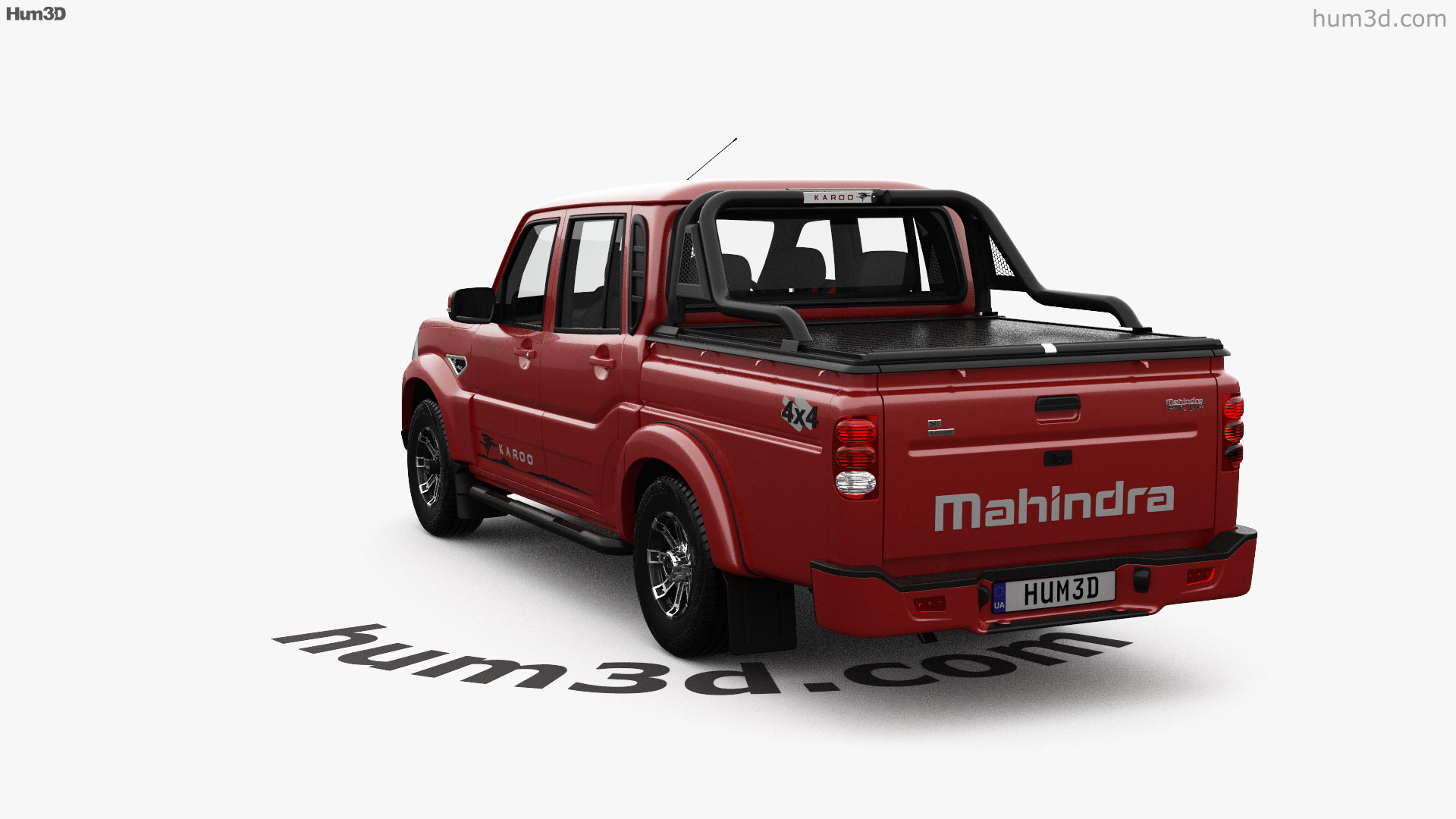 360 view of Mahindra Pik Up Double Cab Karoo 2024 3D model - 3DModels store
