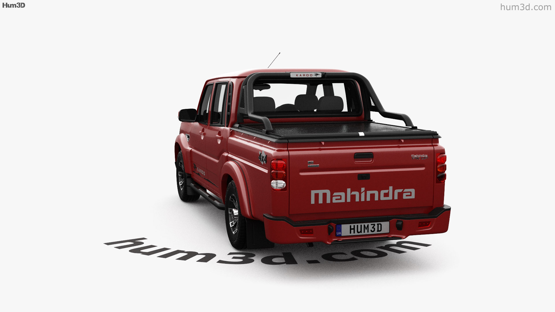 360 view of Mahindra Pik Up Double Cab Karoo 2024 3D model - 3DModels store