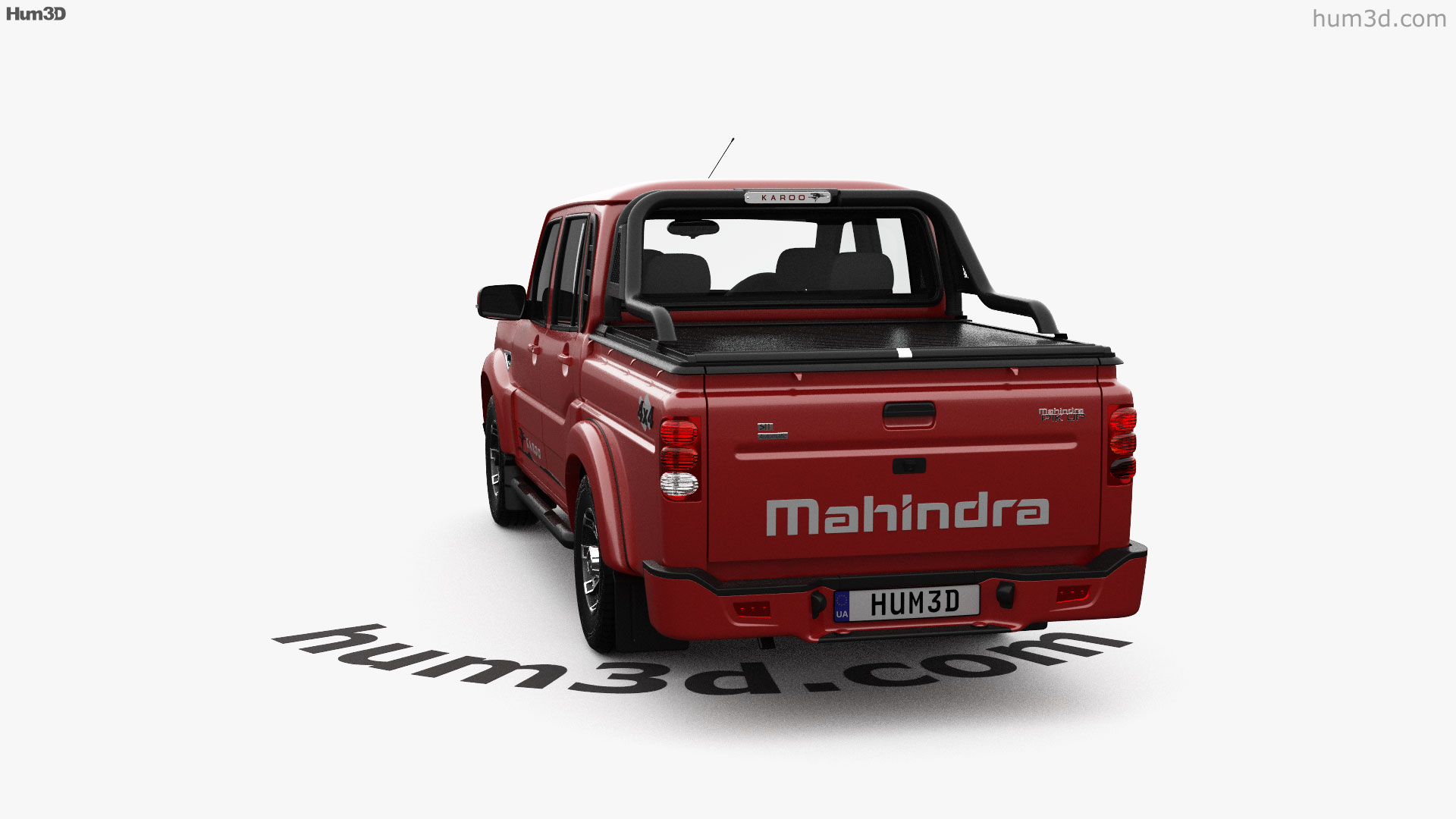 360 view of Mahindra Pik Up Double Cab Karoo 2024 3D model - 3DModels store