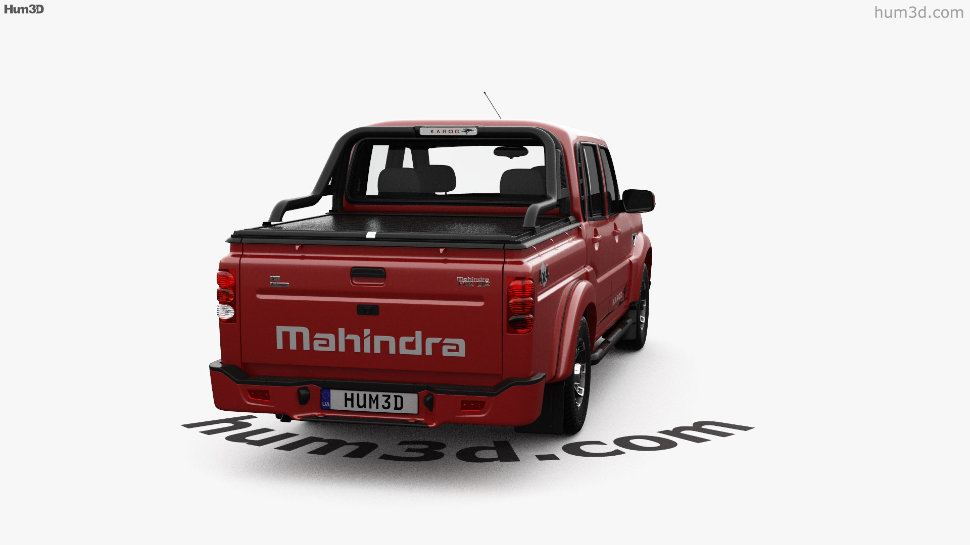360 view of Mahindra Pik Up Double Cab Karoo 2024 3D model - 3DModels store