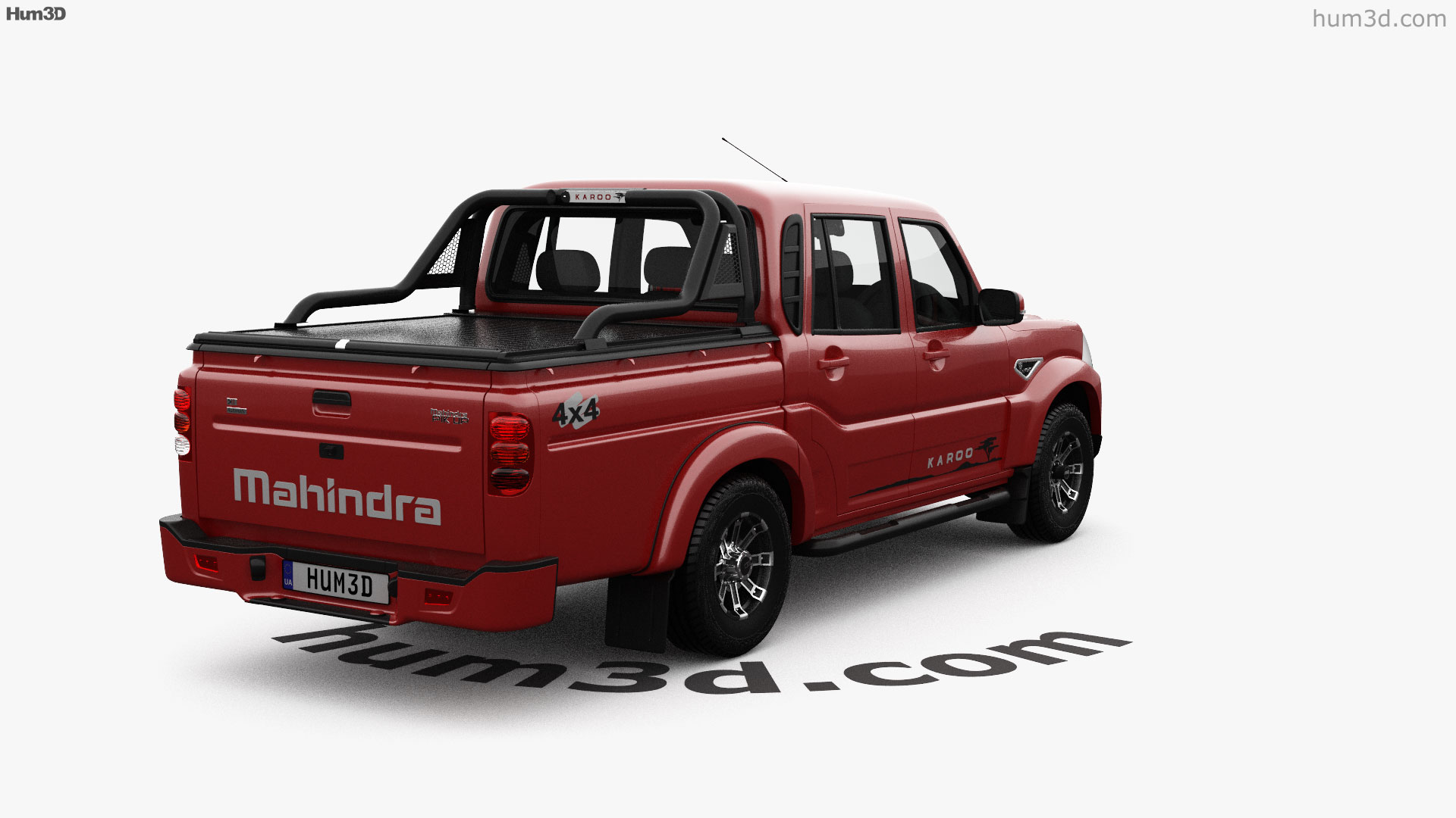 360 view of Mahindra Pik Up Double Cab Karoo 2024 3D model - 3DModels store