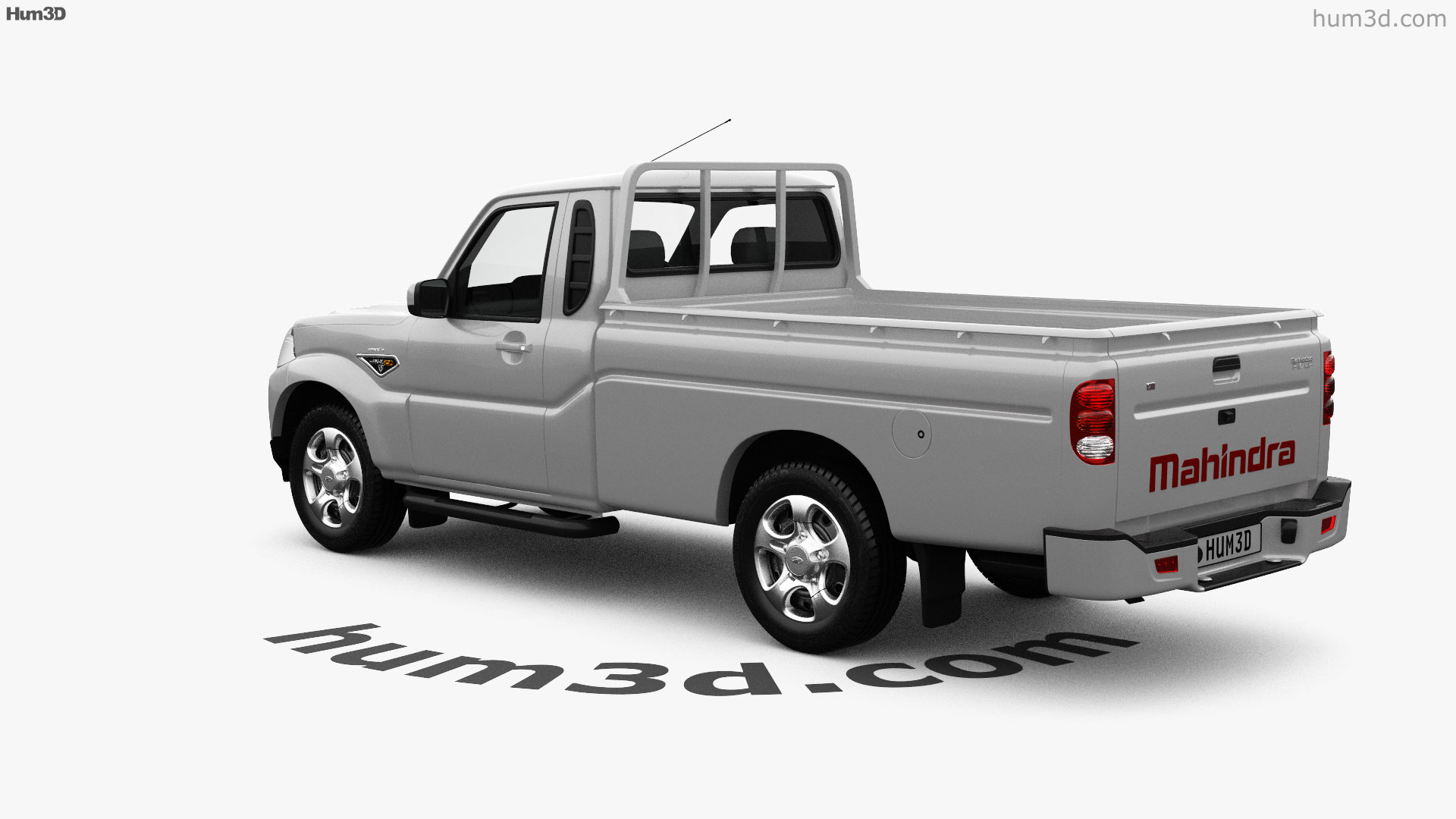 360 view of Mahindra Pik Up Single Cab 2021 3D model - 3DModels store