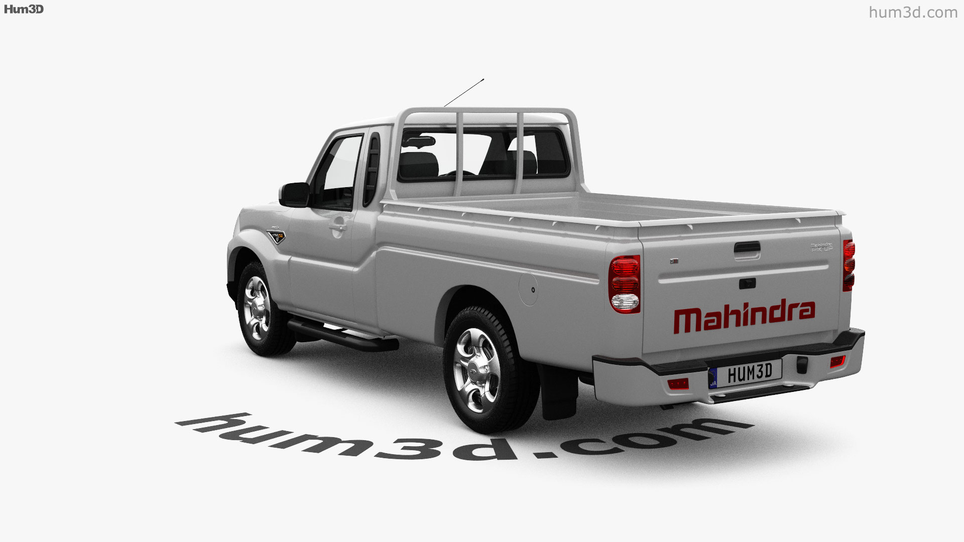 360 view of Mahindra Pik Up Single Cab 2021 3D model - 3DModels store