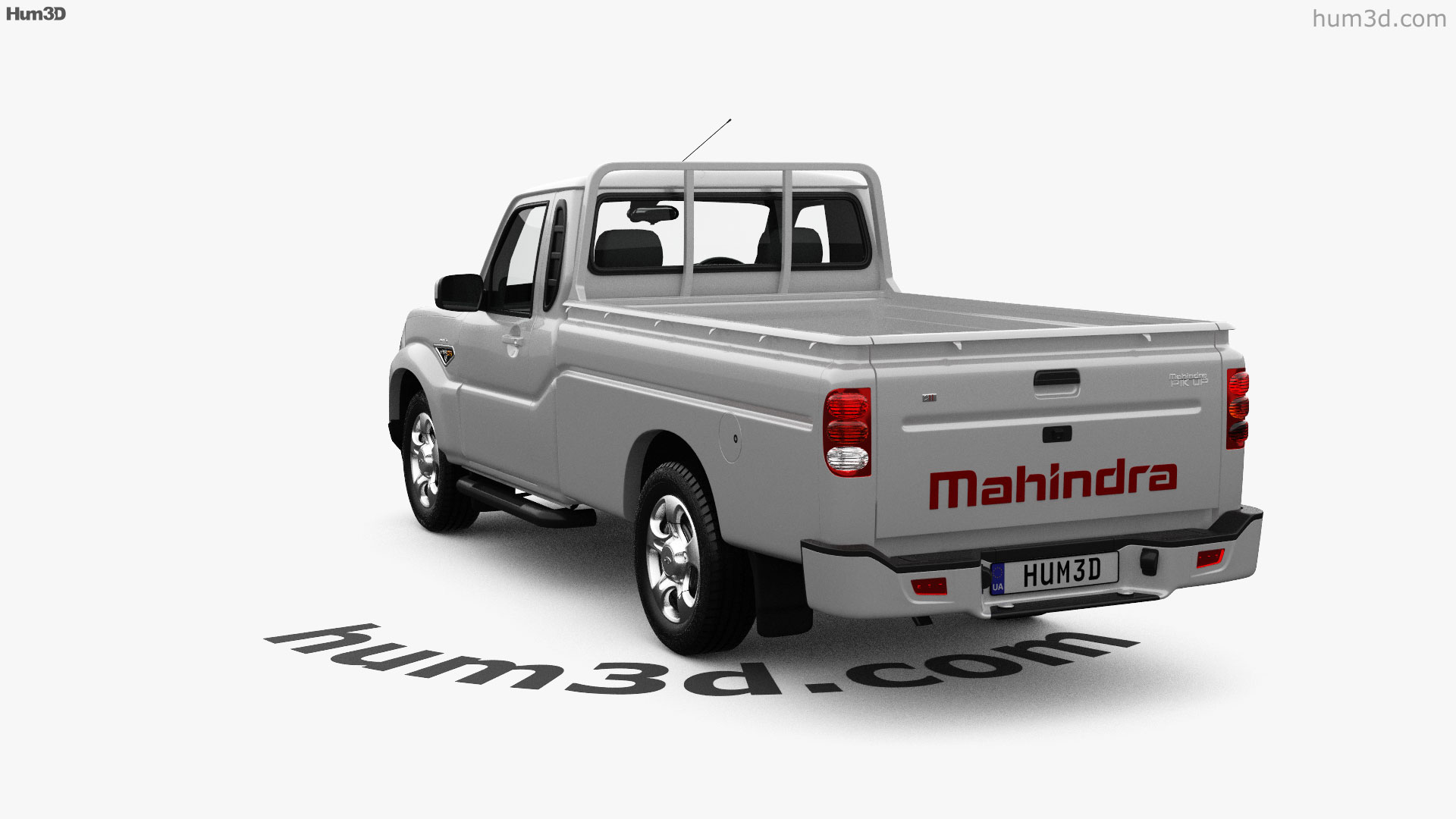 360 view of Mahindra Pik Up Single Cab 2021 3D model - 3DModels store