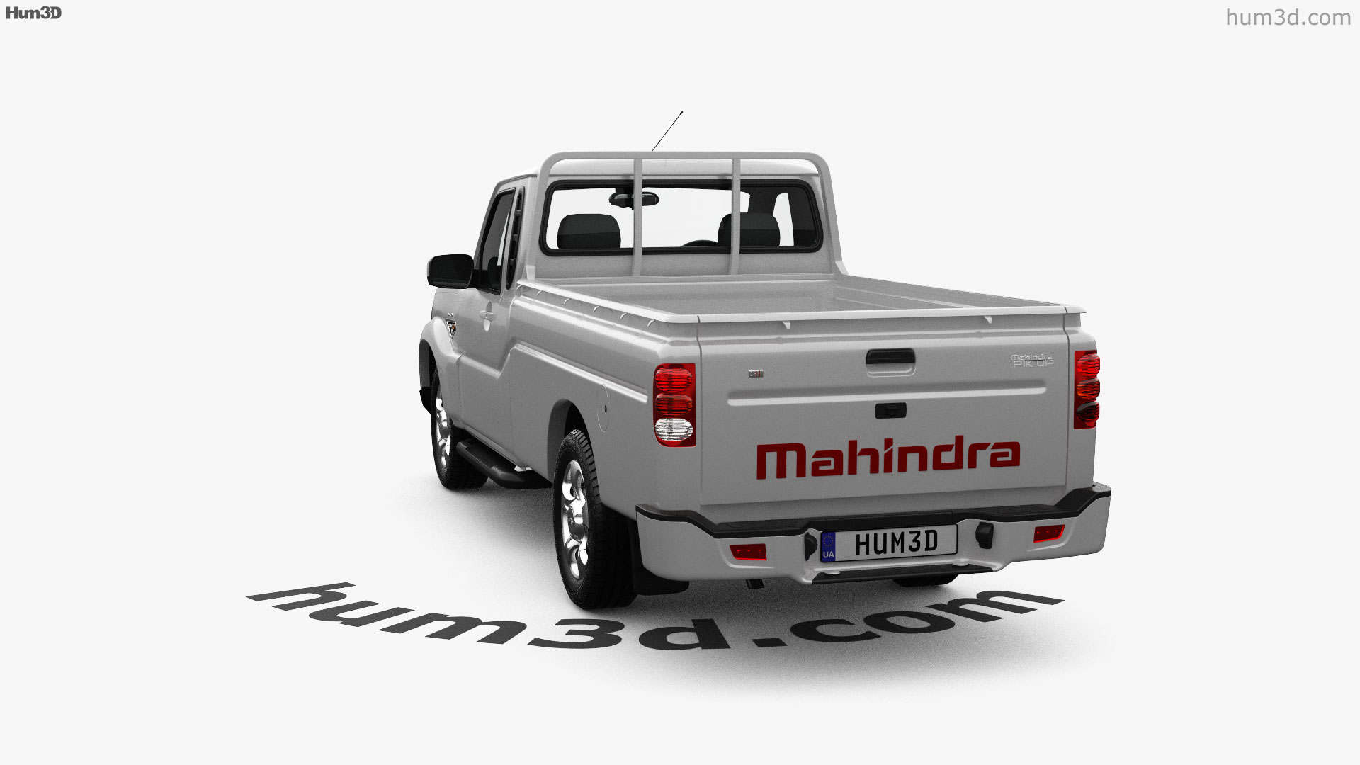 360 view of Mahindra Pik Up Single Cab 2021 3D model - 3DModels store