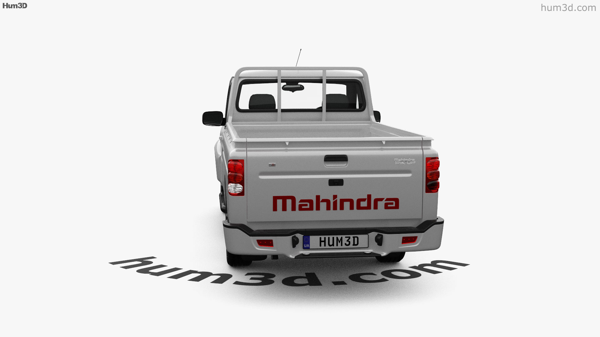 360 view of Mahindra Pik Up Single Cab 2021 3D model - 3DModels store