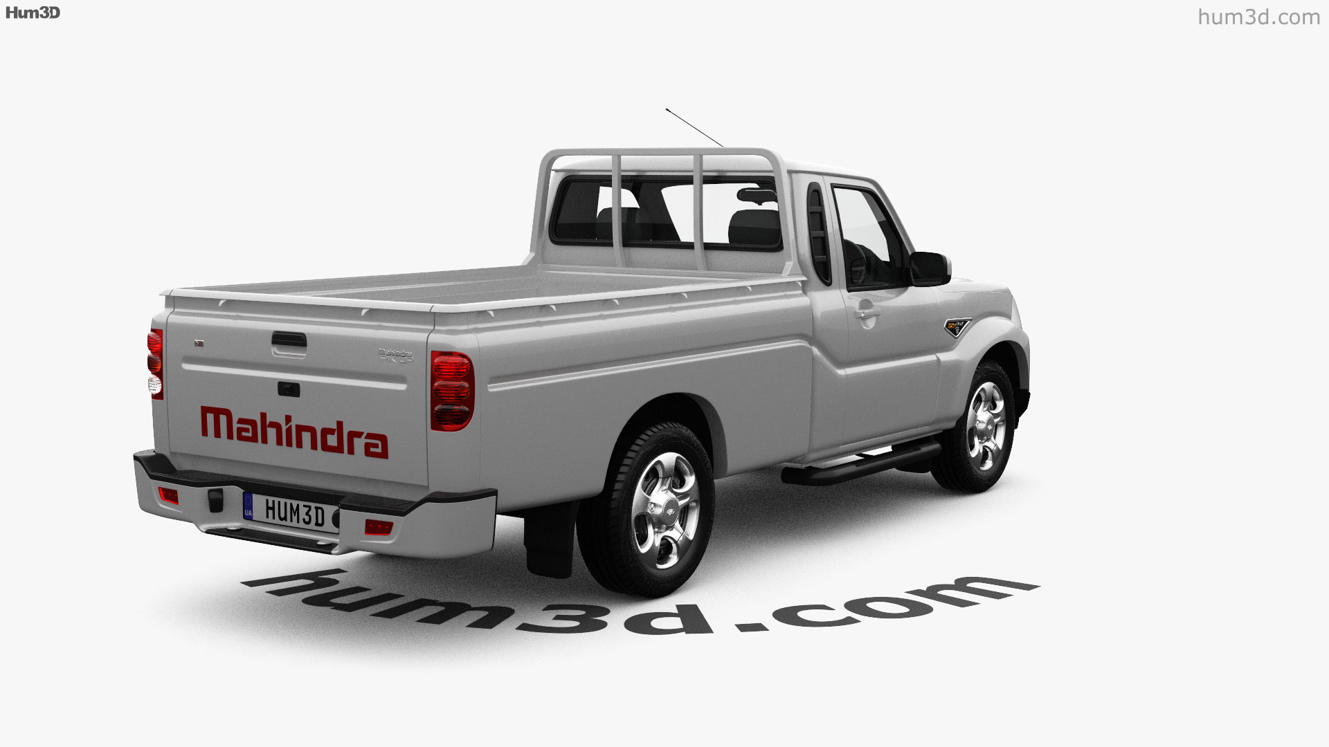 360 view of Mahindra Pik Up Single Cab 2021 3D model - 3DModels store