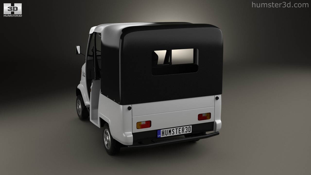 360 view of Mahindra Gio Compact Cab 2015 3D model - 3DModels store