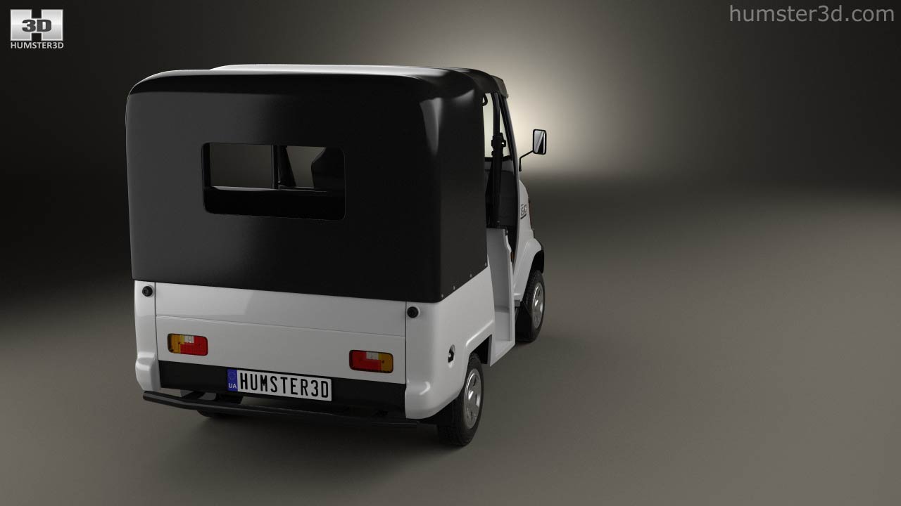 360 view of Mahindra Gio Compact Cab 2015 3D model - 3DModels store