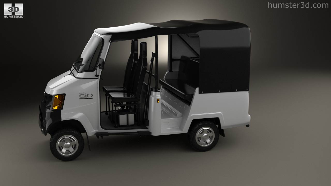 360 view of Mahindra Gio Compact Cab 2015 3D model - 3DModels store