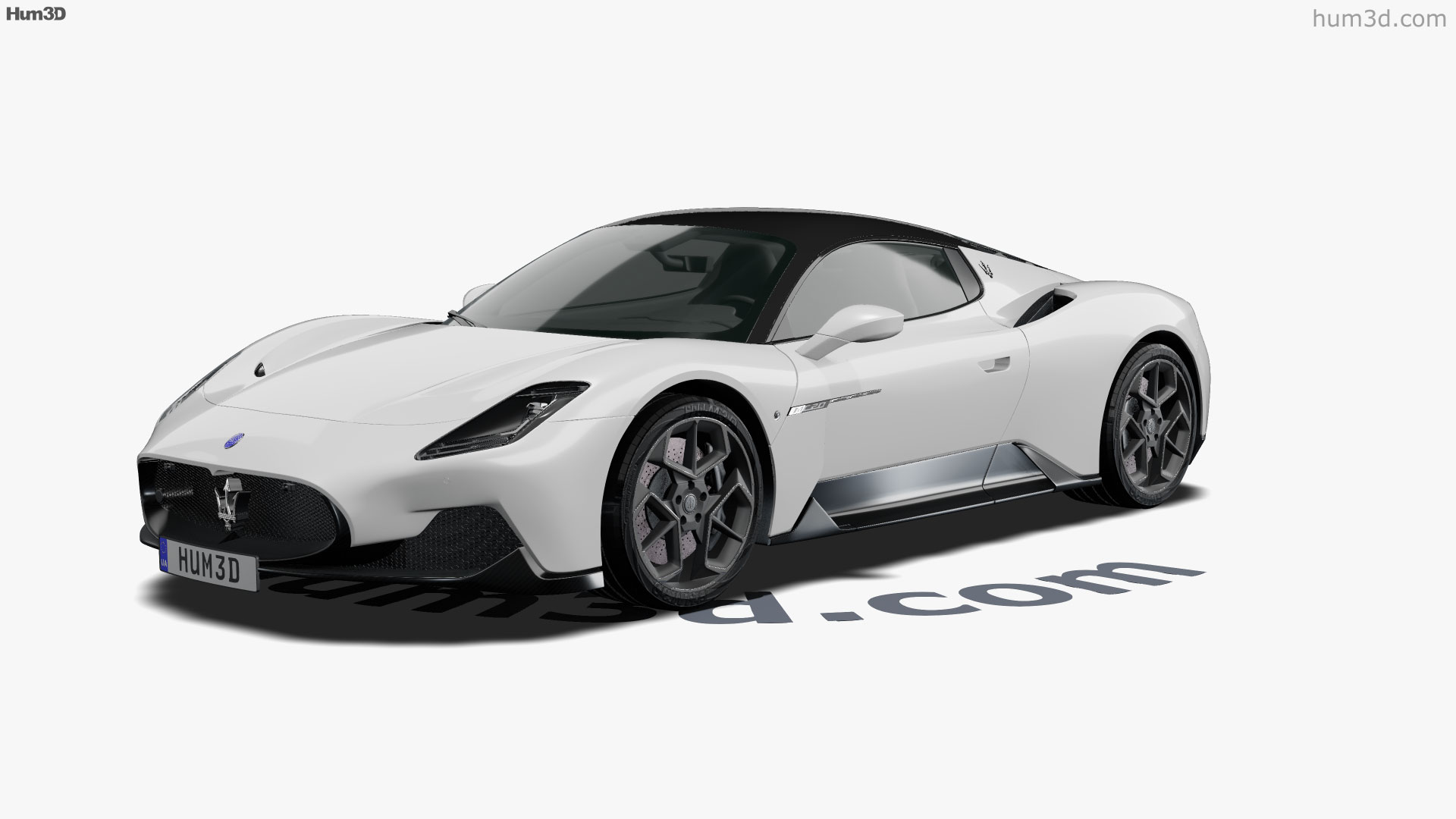 360 view of Maserati MC20 2024 3D model - 3DModels store