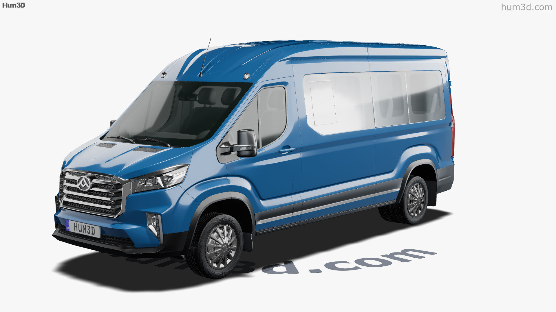 360 view of Maxus Deliver 9 L2H2 Passenger Van 2024 3D model - 3DModels ...
