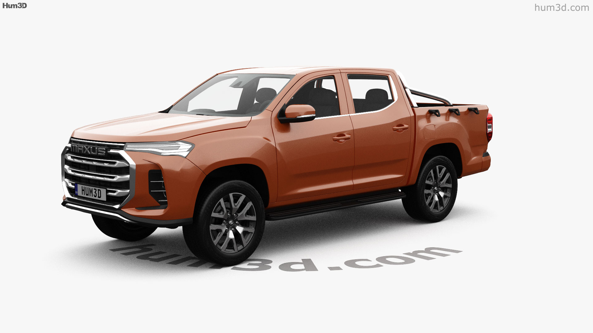 360 view of Maxus T90 Double Cab EV 2024 3D model - 3DModels store