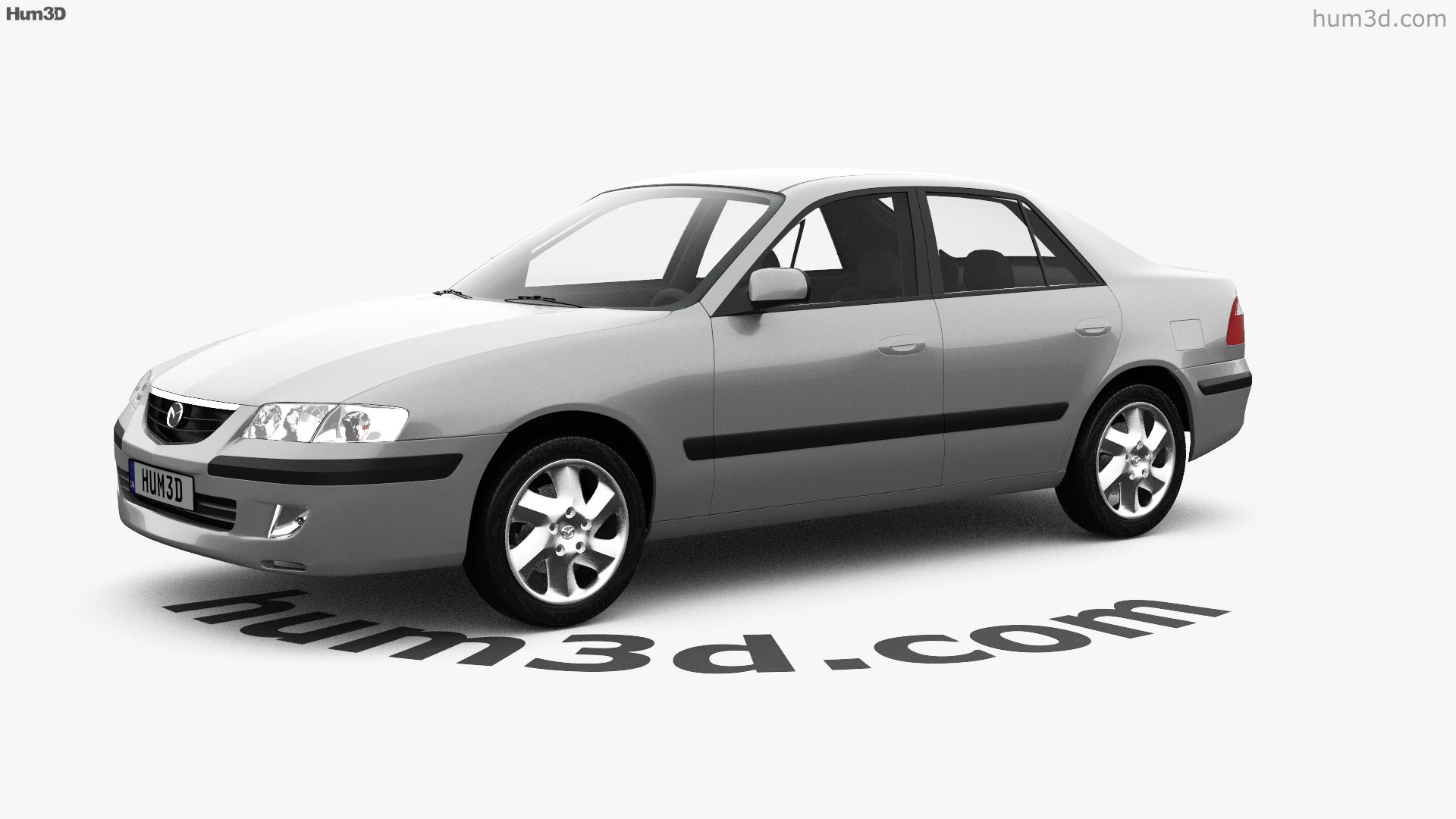 360 view of Mazda 626 (GF) sedan 2000 3D model - 3DModels store