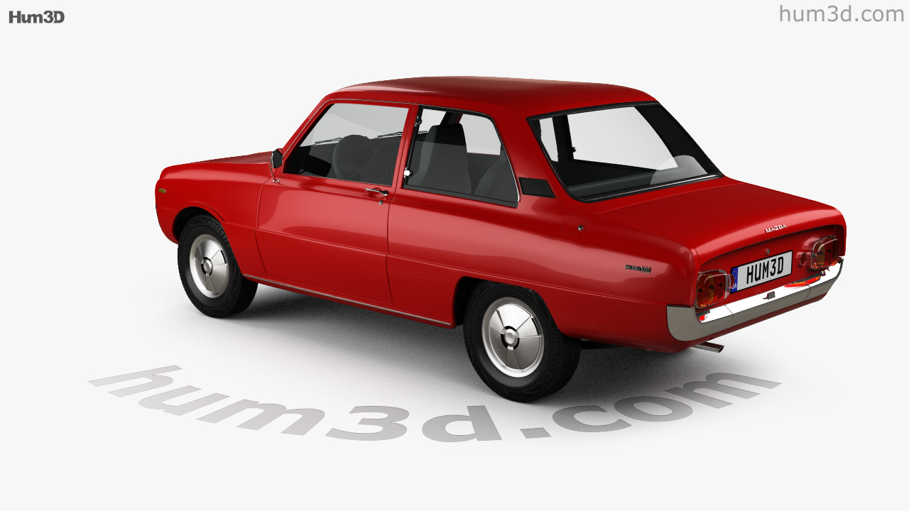 360 view of Mazda 1000 1973 3D model - 3DModels store