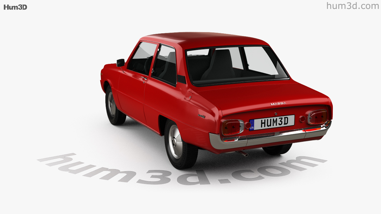 360 view of Mazda 1000 1973 3D model - 3DModels store
