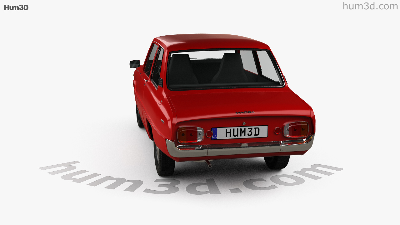 360 view of Mazda 1000 1973 3D model - 3DModels store