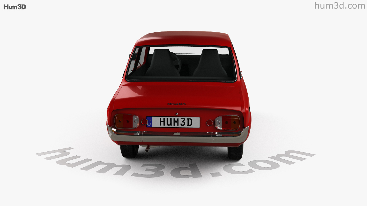 360 view of Mazda 1000 1973 3D model - 3DModels store