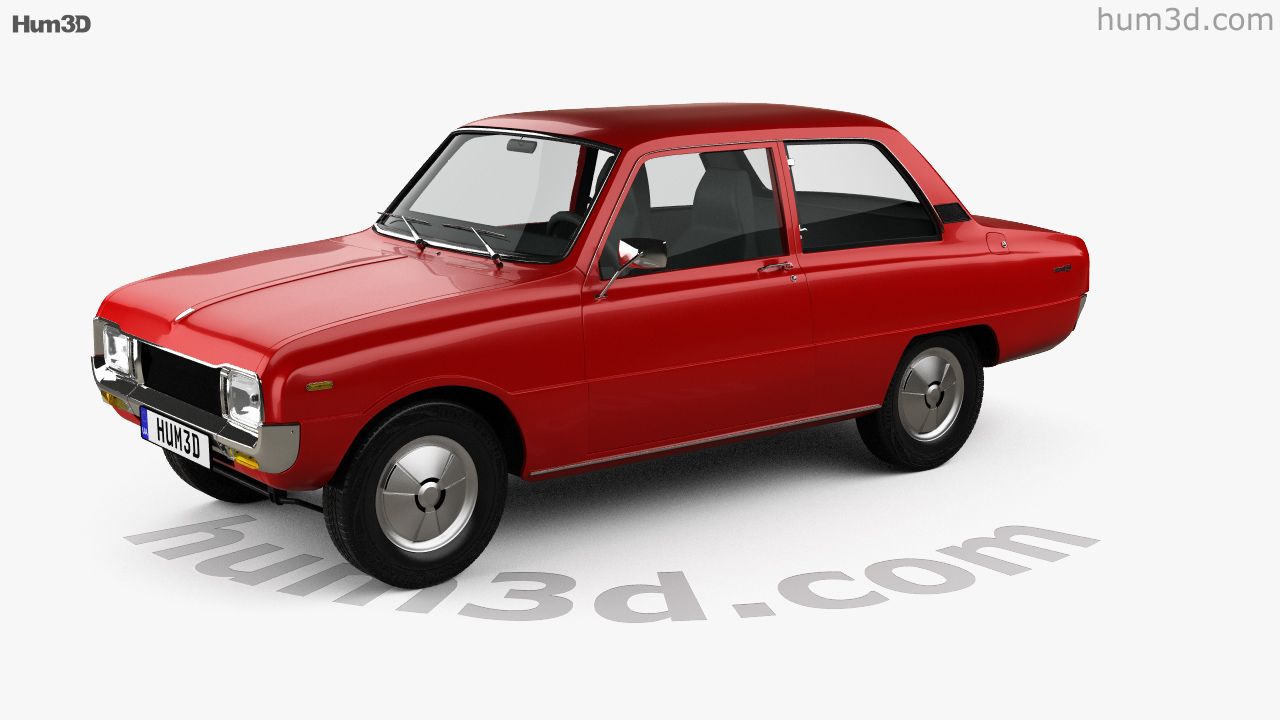 360 view of Mazda 1000 1973 3D model - 3DModels store