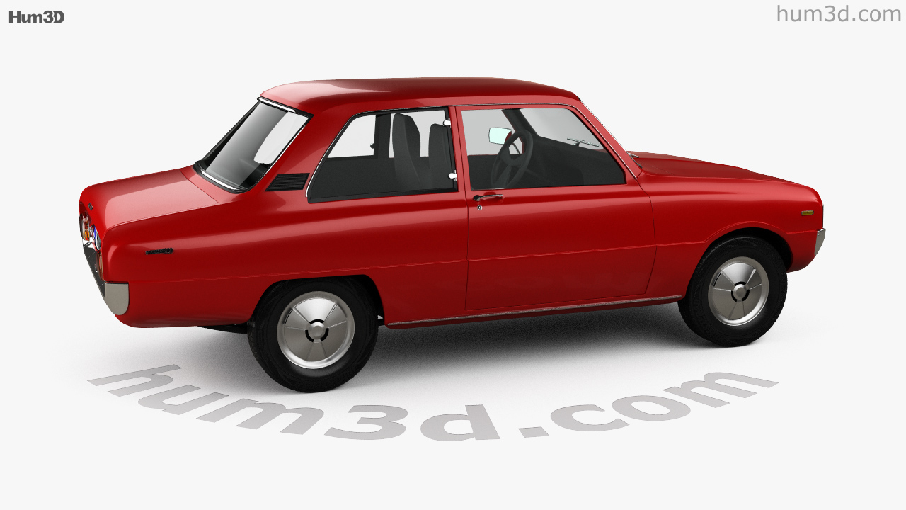 360 view of Mazda 1000 1973 3D model - 3DModels store