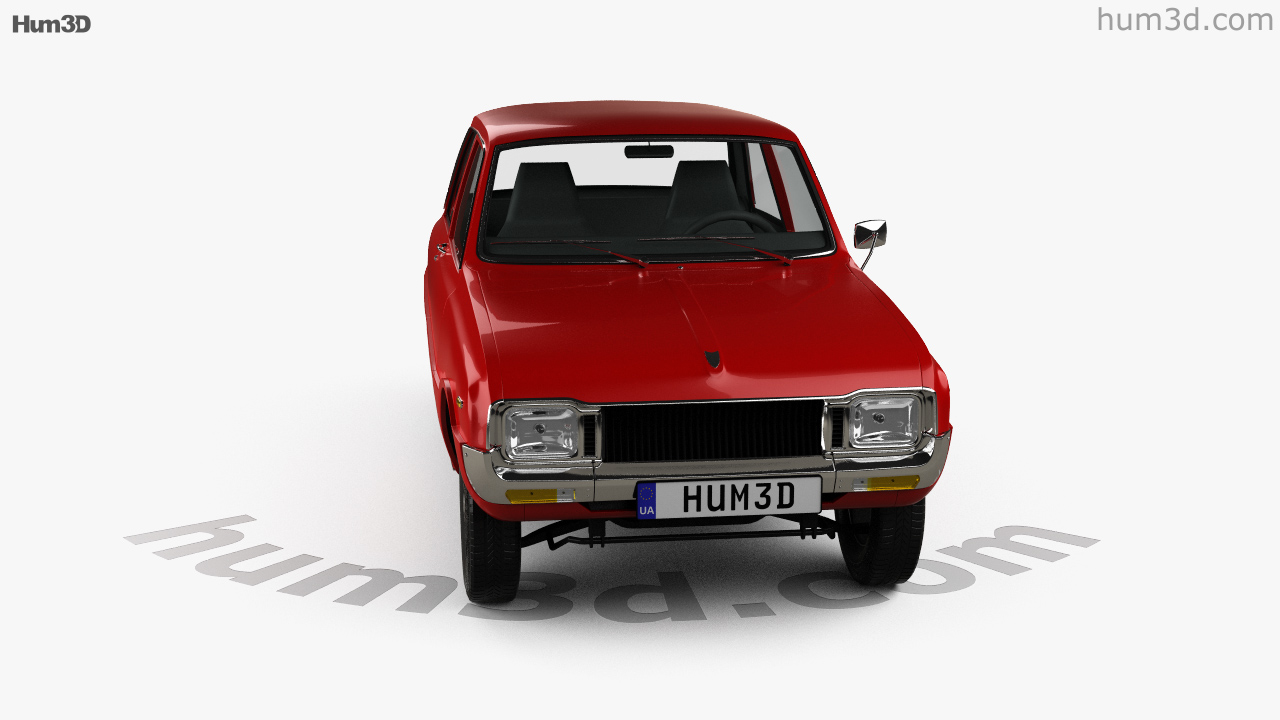360 view of Mazda 1000 1973 3D model - 3DModels store