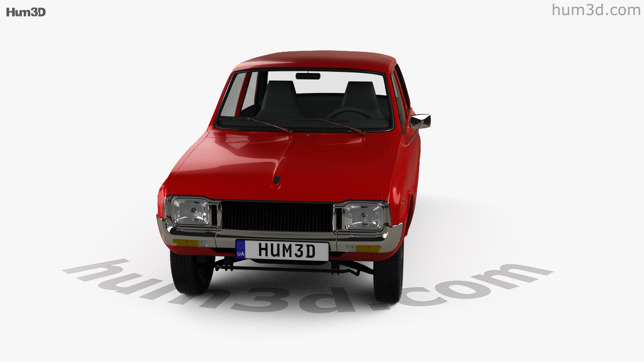 360 view of Mazda 1000 1973 3D model - 3DModels store
