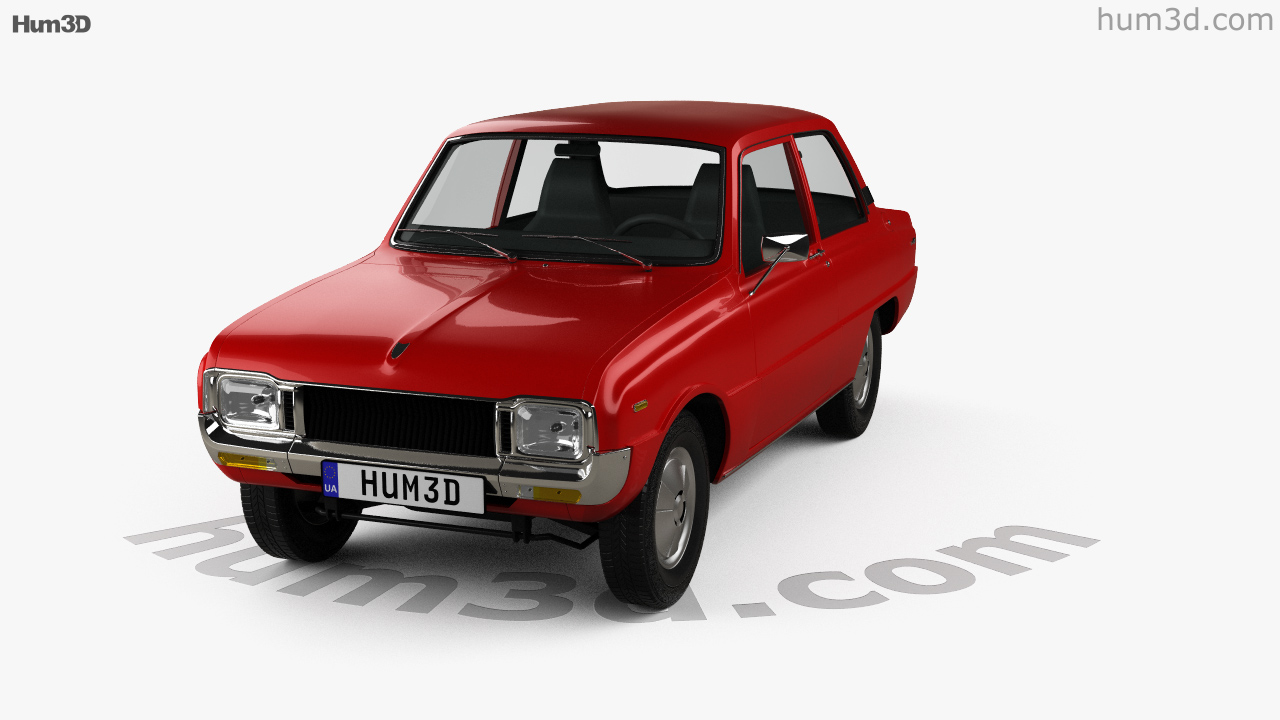 360 view of Mazda 1000 1973 3D model - 3DModels store