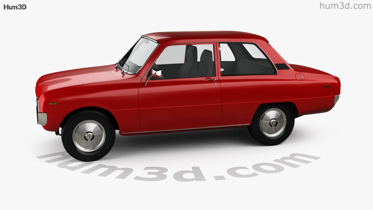 360 view of Mazda 1000 1973 3D model - 3DModels store
