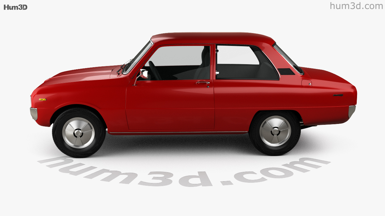 360 view of Mazda 1000 1973 3D model - 3DModels store
