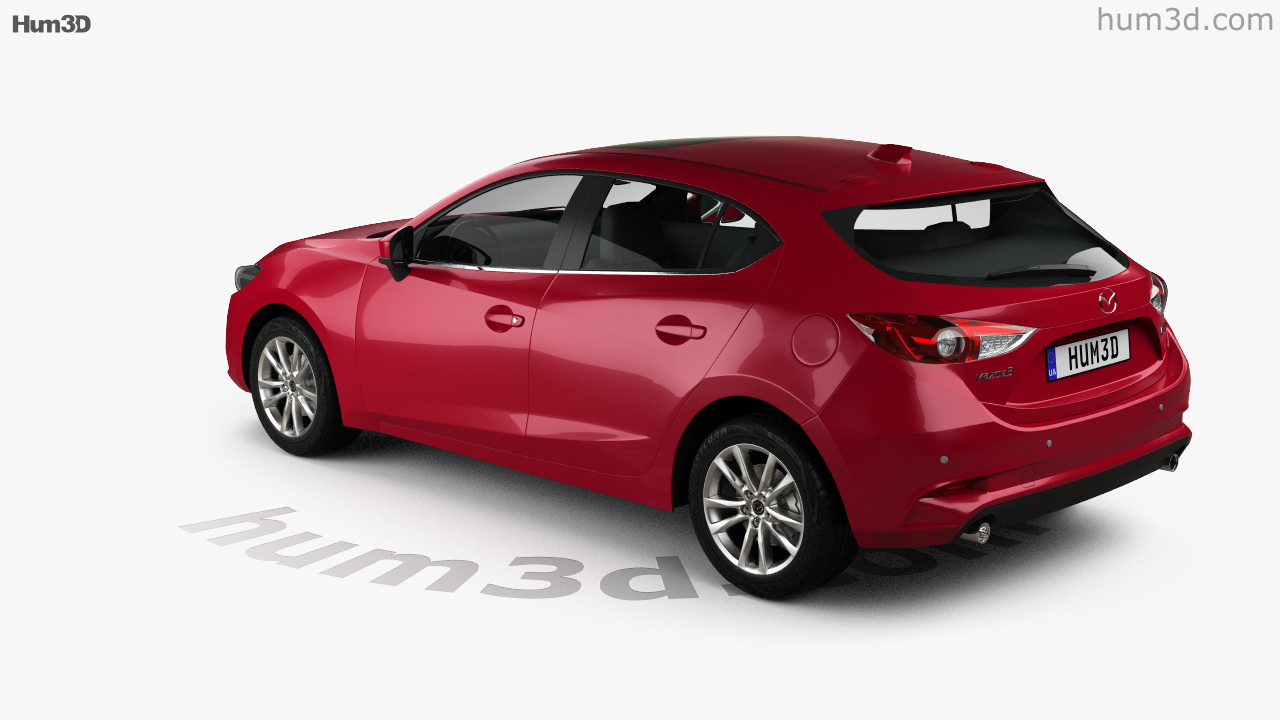 360 view of Mazda 3 BM hatchback 2020 3D model - 3DModels store