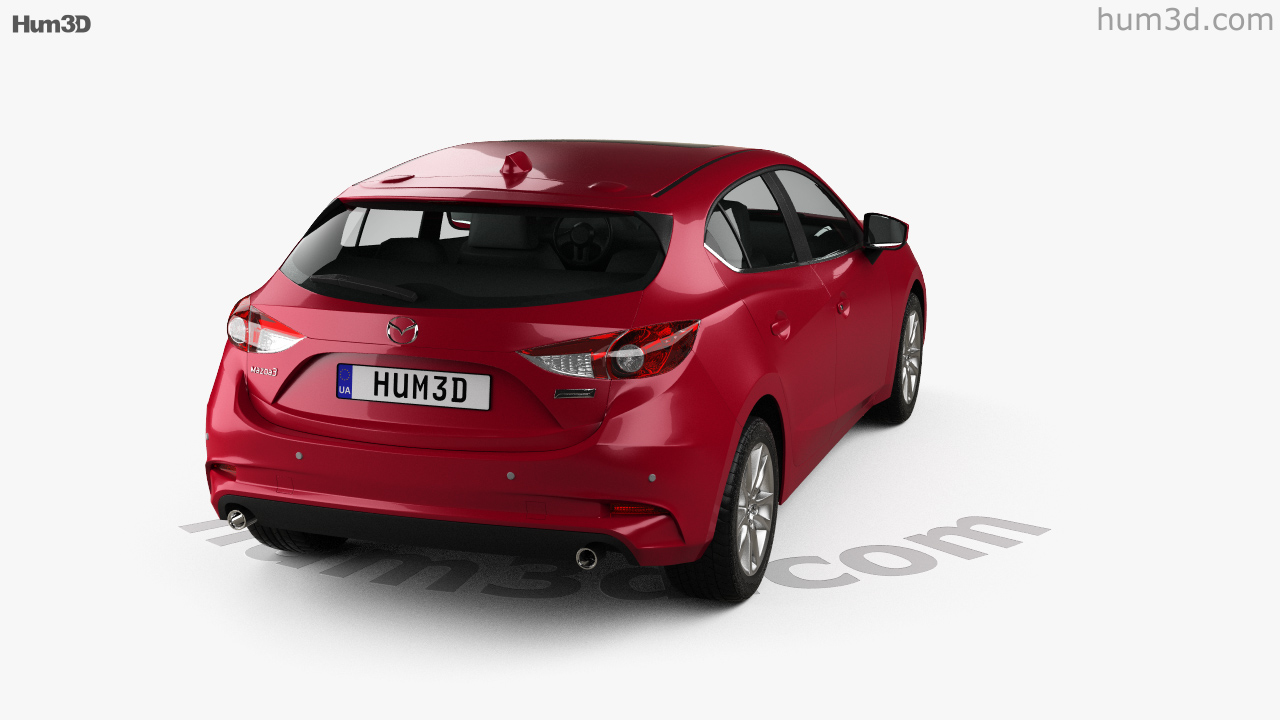 360 view of Mazda 3 BM hatchback 2020 3D model - 3DModels store