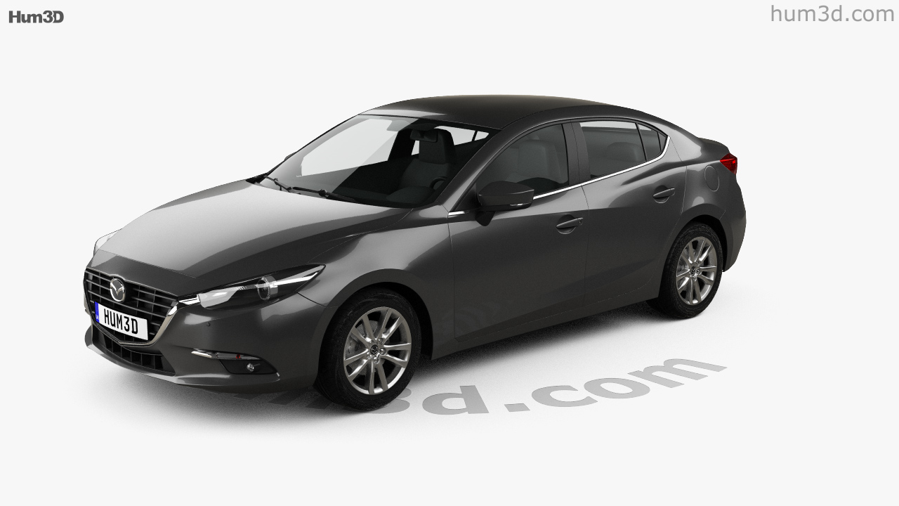 360 view of Mazda 3 BM sedan 2020 3D model - 3DModels store