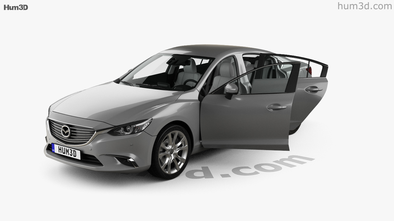 360 view of Mazda 6 GJ sedan with HQ interior 2018 3D model - 3DModels ...