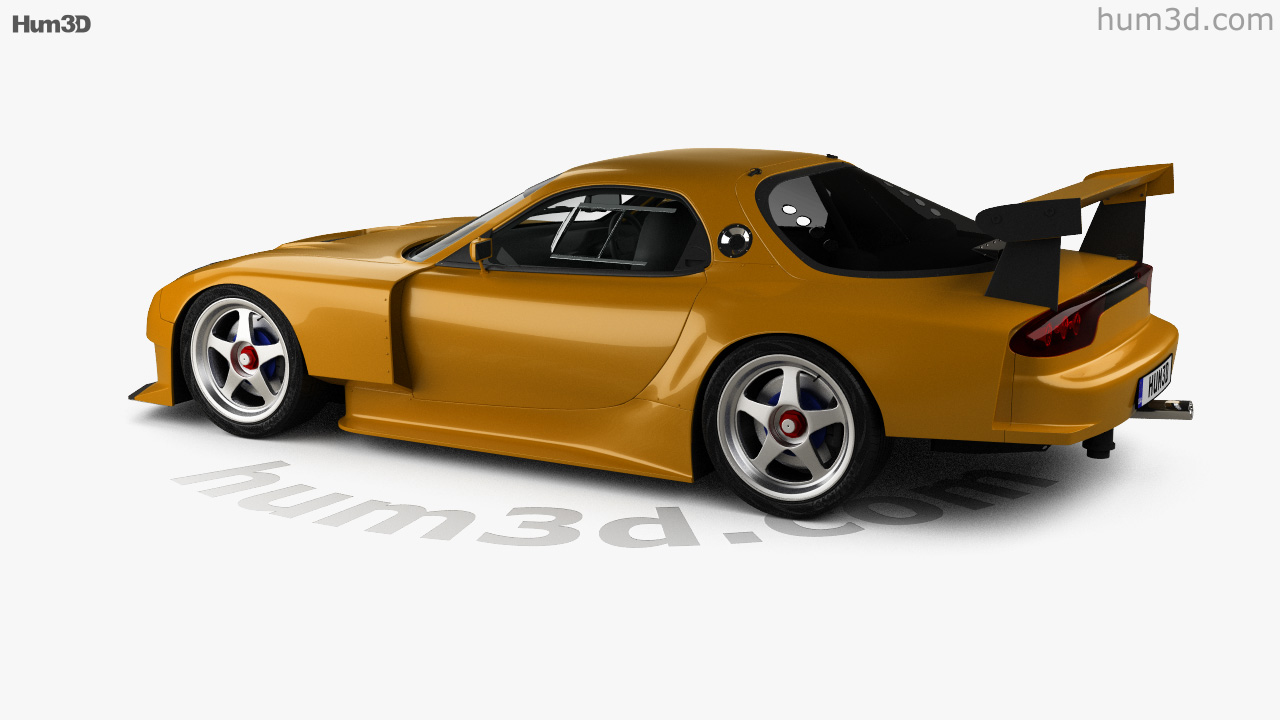 360 view of Mazda RX-7 GT300 2008 3D model - 3DModels store