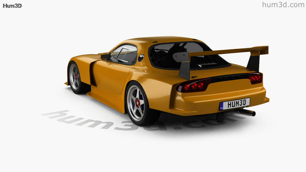 360 view of Mazda RX-7 GT300 2008 3D model - 3DModels store