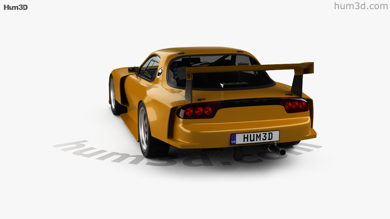 360 view of Mazda RX-7 GT300 2008 3D model - 3DModels store