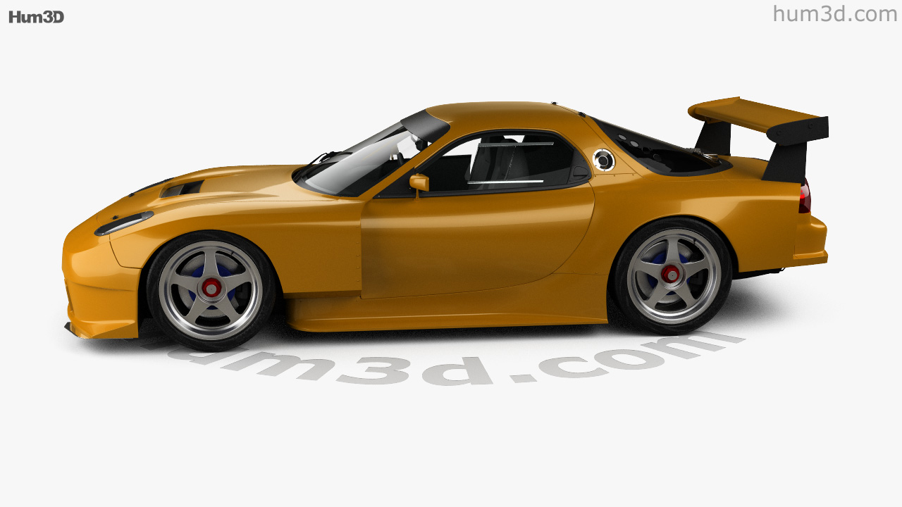 360 view of Mazda RX-7 GT300 2008 3D model - 3DModels store