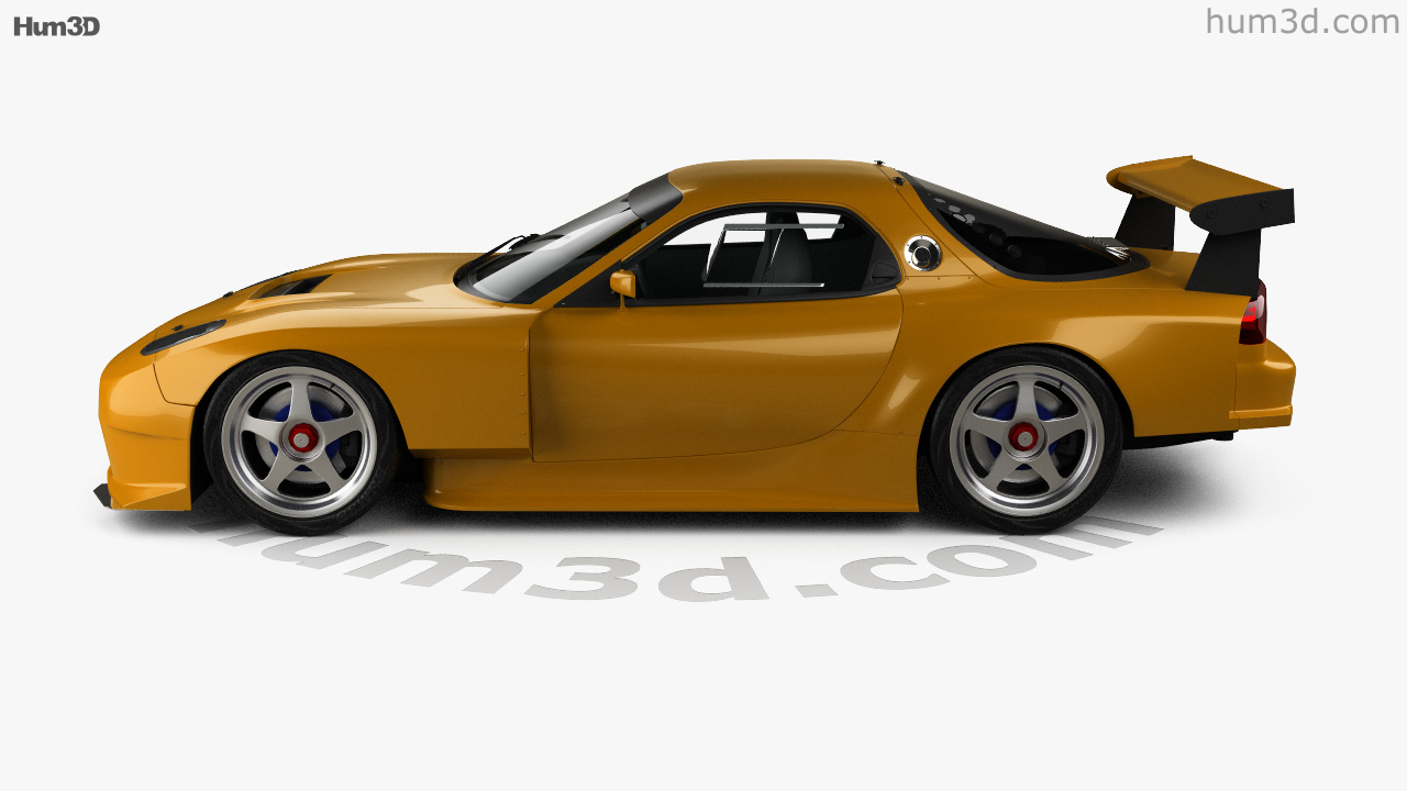 360 view of Mazda RX-7 GT300 2008 3D model - 3DModels store