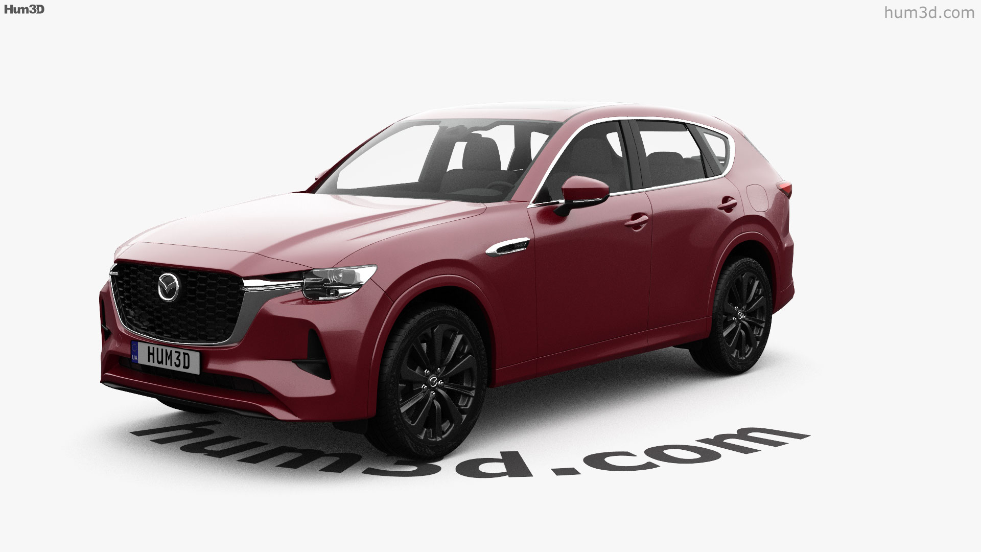 360 view of Mazda CX-60 Homura 2024 3D model - 3DModels store