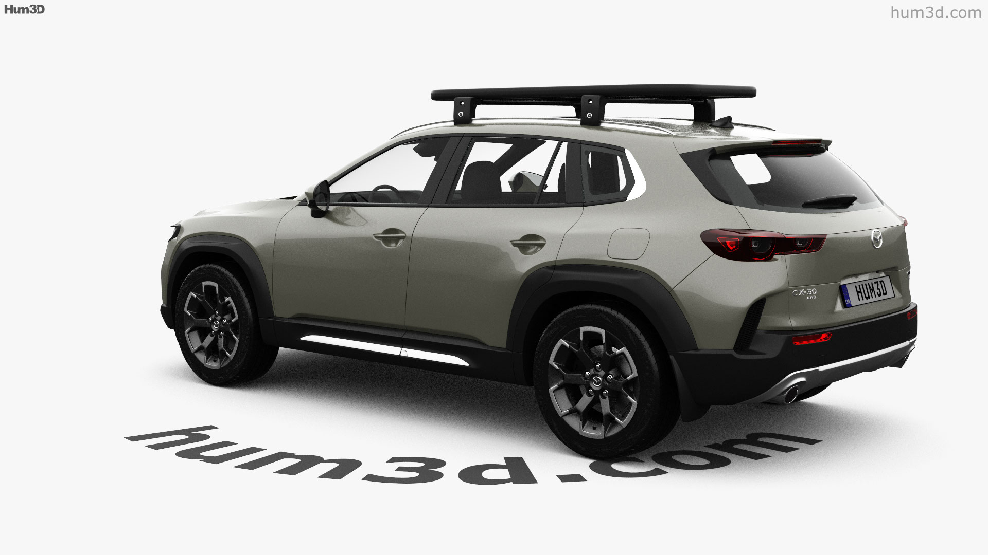 360 view of Mazda CX-50 Skyactiv-G Turbo US-spec 2024 3D model ...