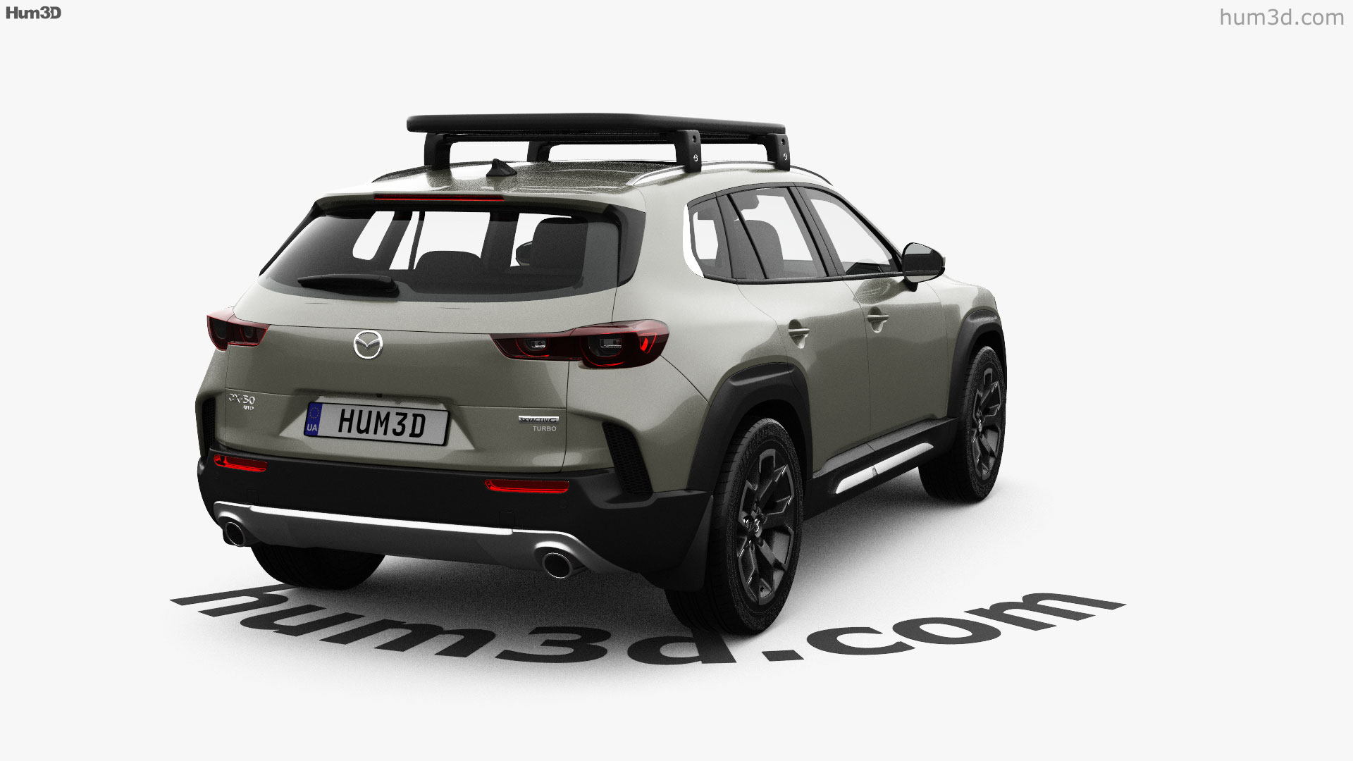 360 view of Mazda CX-50 Skyactiv-G Turbo US-spec 2024 3D model ...