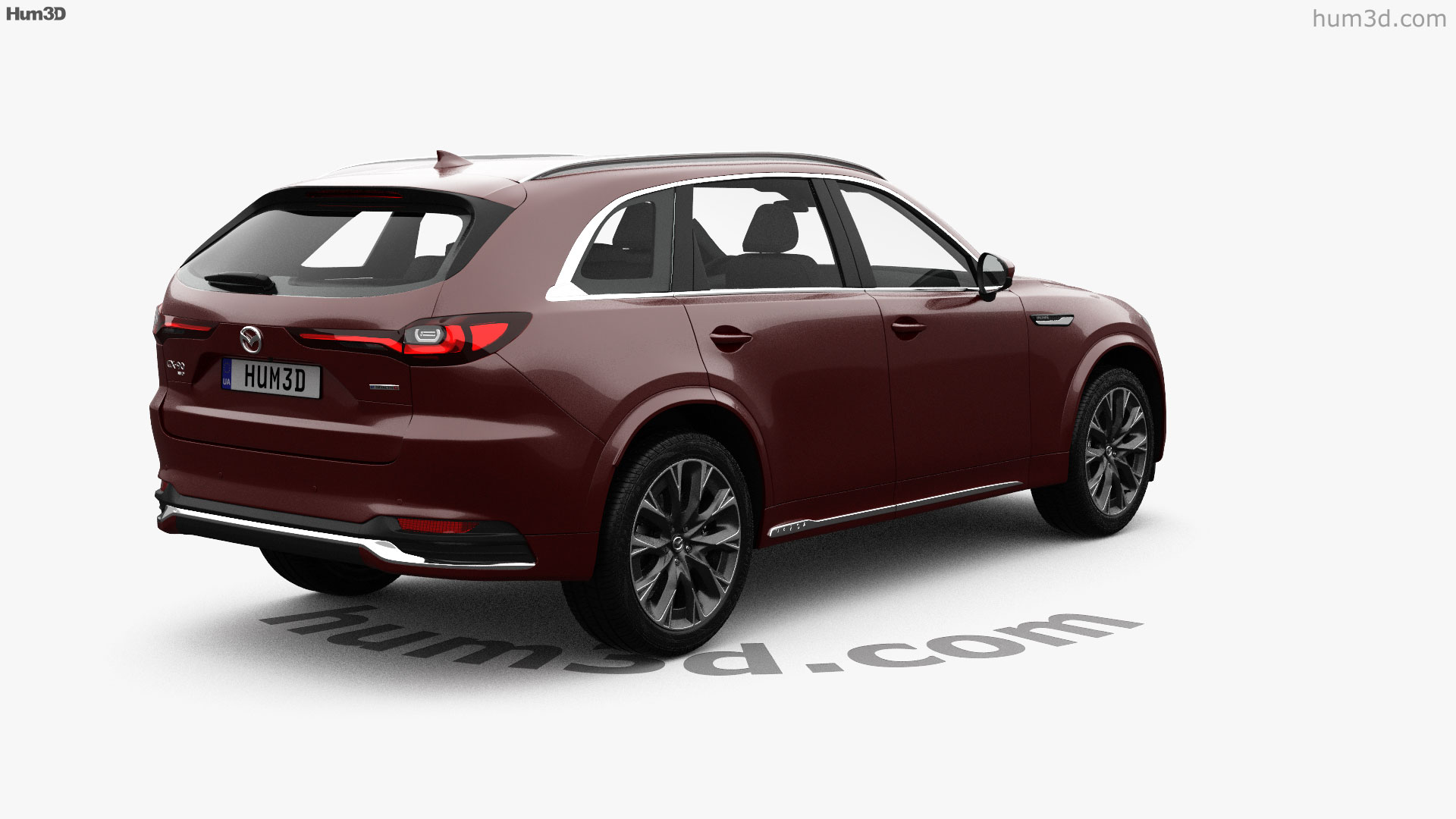 360 view of Mazda CX-90 US-spec 2024 3D model - 3DModels store