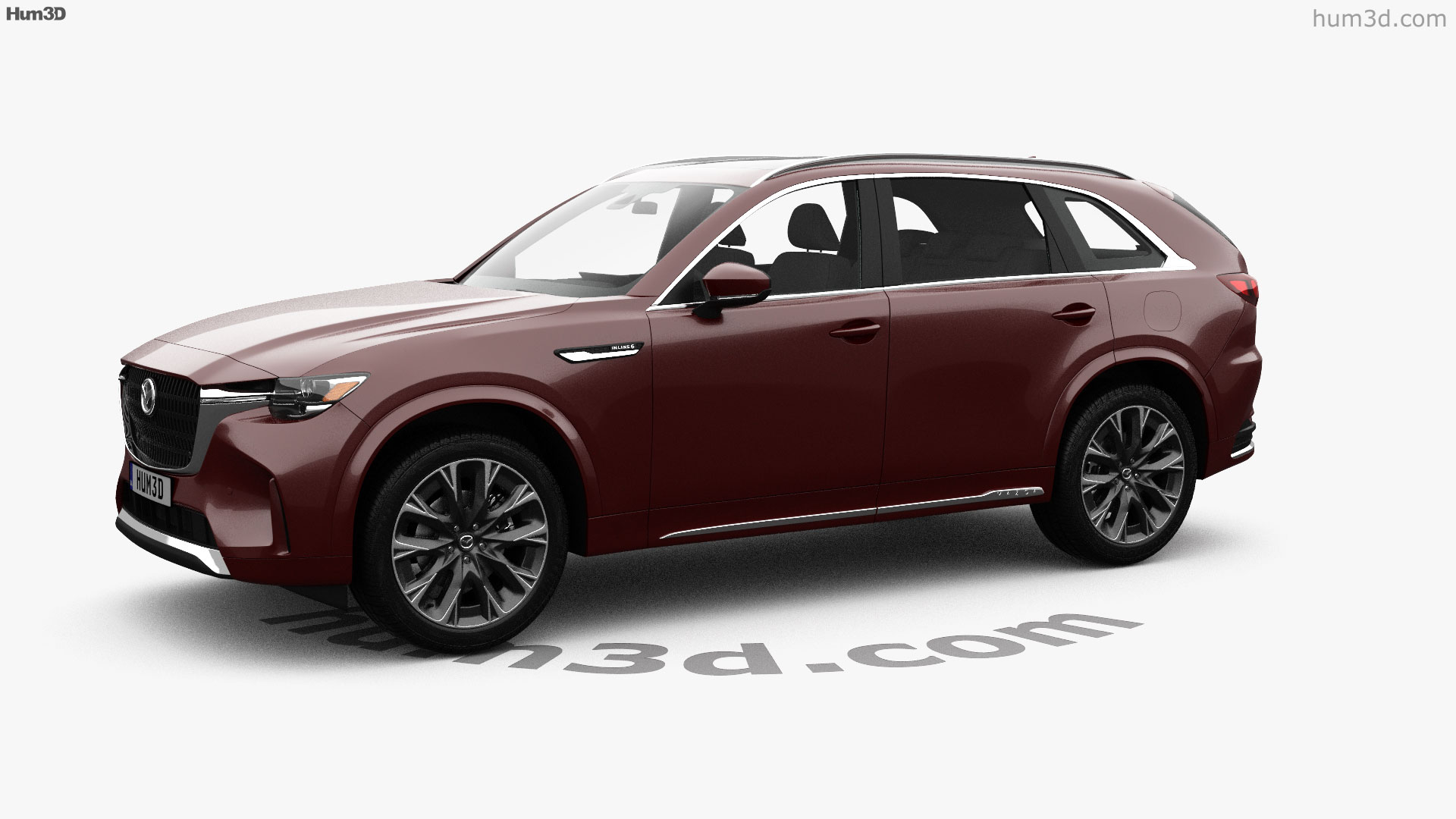 360 view of Mazda CX-90 US-spec 2024 3D model - 3DModels store