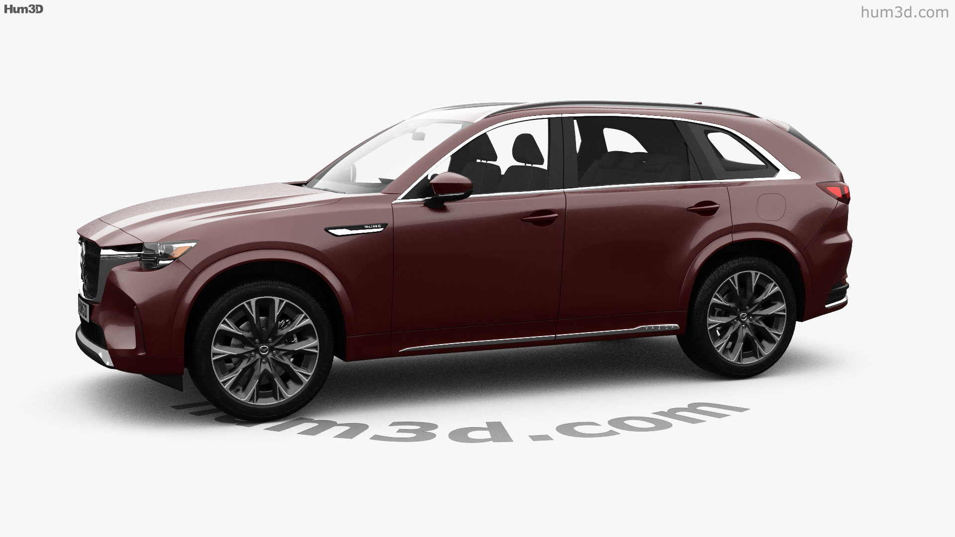 360 view of Mazda CX-90 US-spec 2024 3D model - 3DModels store