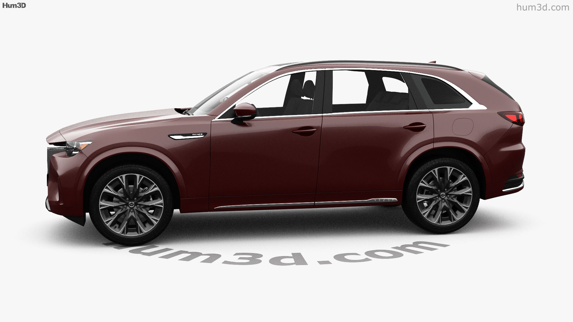 360 view of Mazda CX-90 US-spec 2024 3D model - 3DModels store