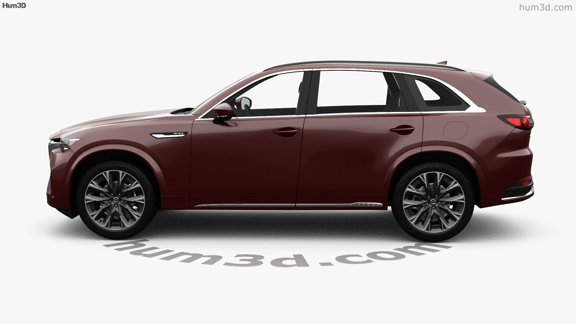 360 view of Mazda CX-90 US-spec 2024 3D model - 3DModels store