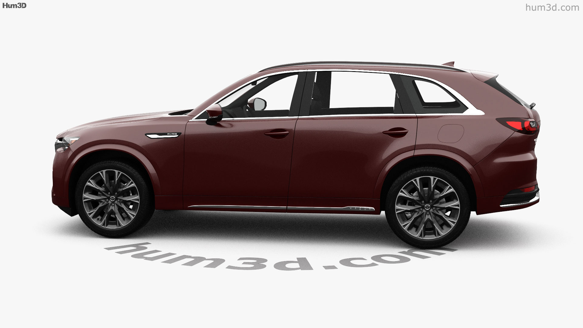 360 view of Mazda CX-90 US-spec 2024 3D model - 3DModels store