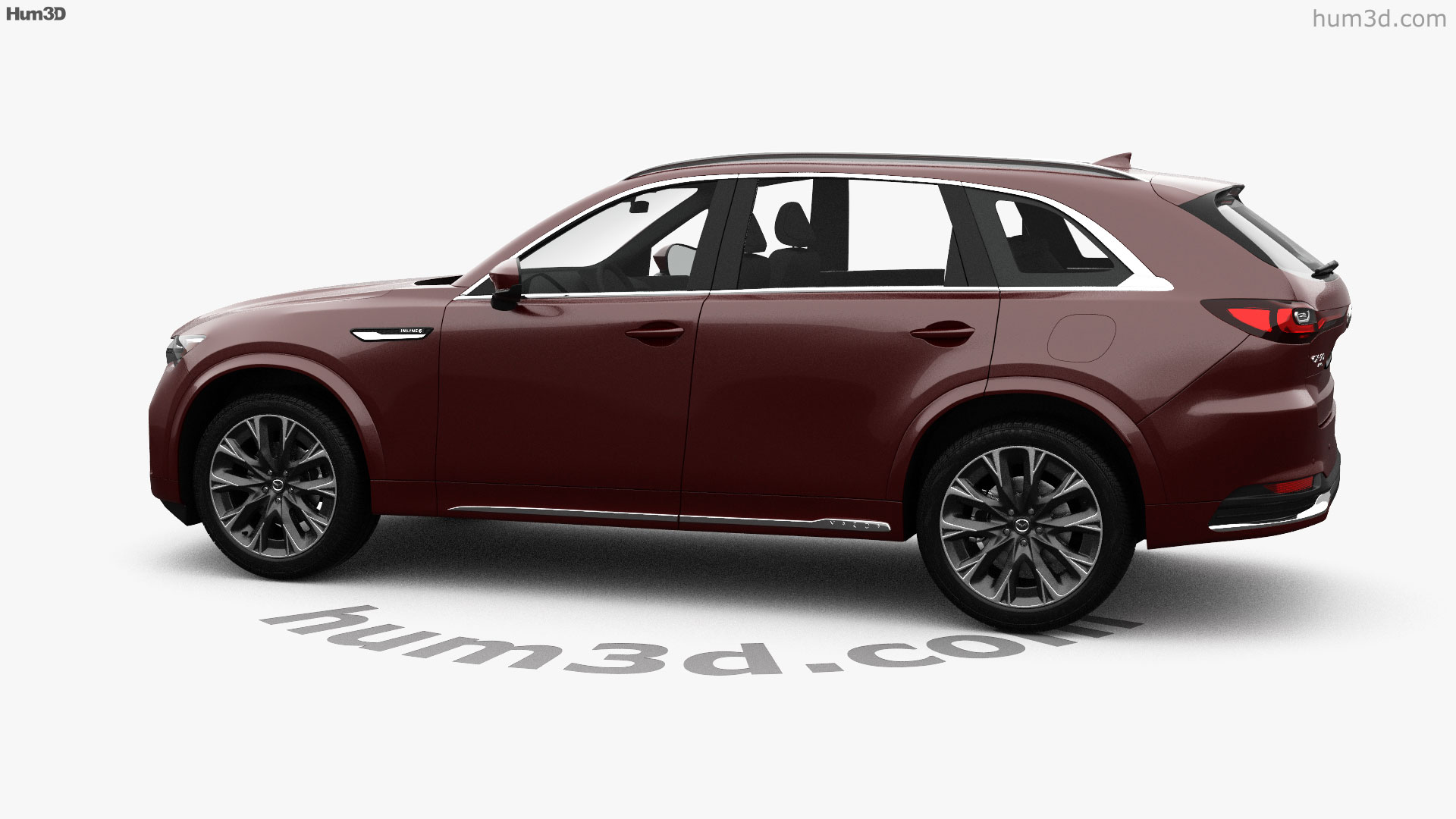 360 view of Mazda CX-90 US-spec 2024 3D model - 3DModels store