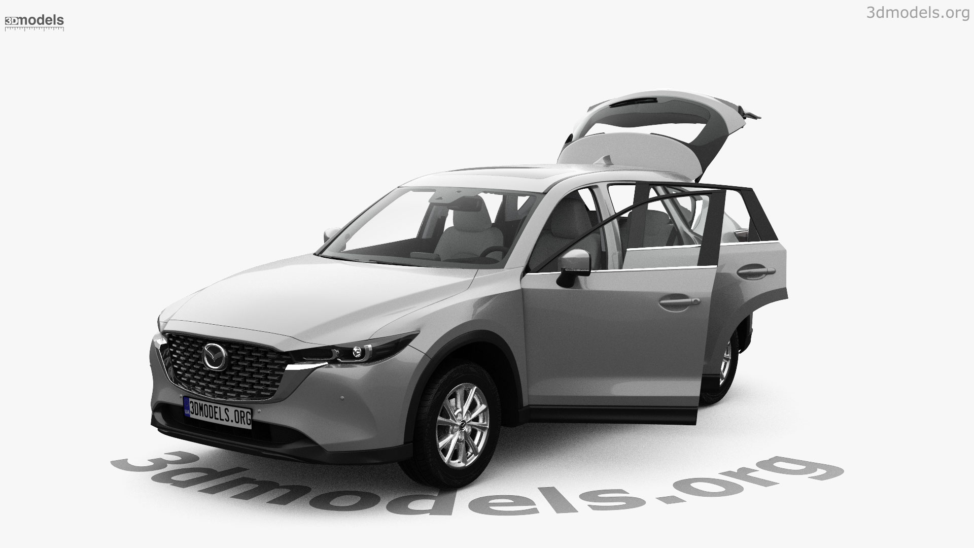 360 view of Mazda CX-5 with HQ interior 2025 3D model - 3DModels store